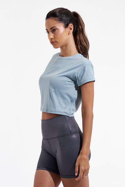 Performance Crop Top - Seagrass – FIO Athletics